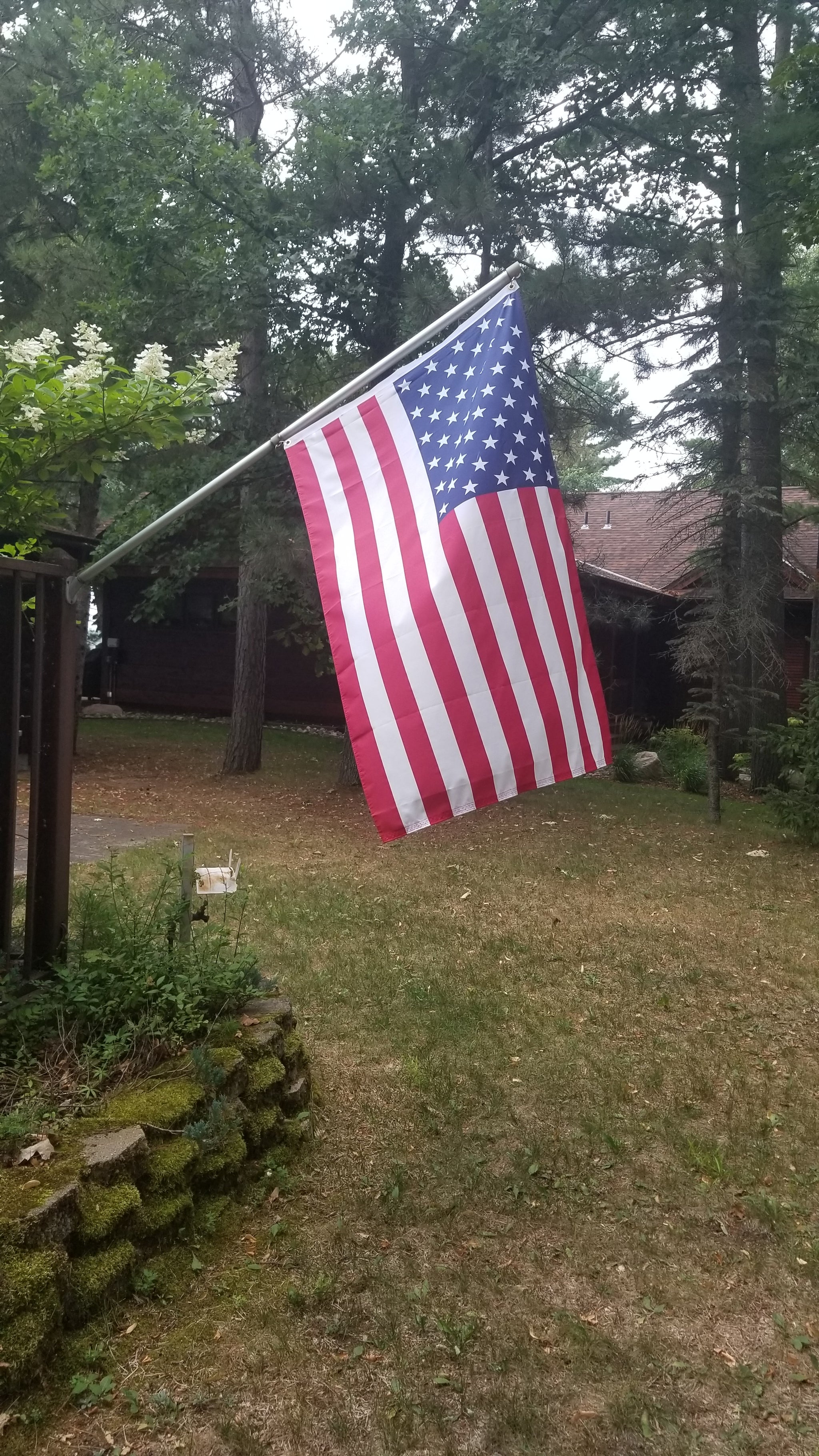 6 Foot Fly-Right Aluminum Wall Mount Flag Pole – Our Flags 4 America