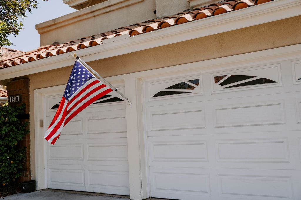 6 Foot Fly-Right Aluminum Wall Mount Flag Pole – Our Flags 4 America